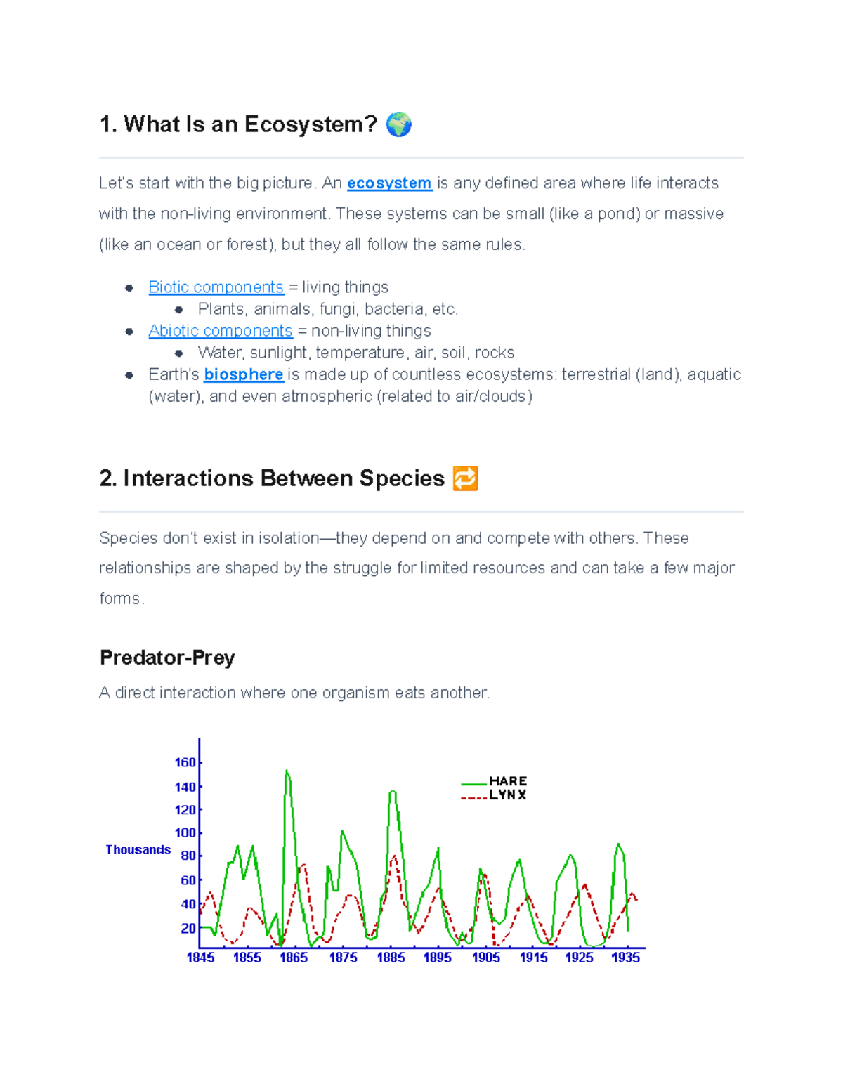 Ecosystem Dynamics: Interactions and Relationships Explained - Studocu