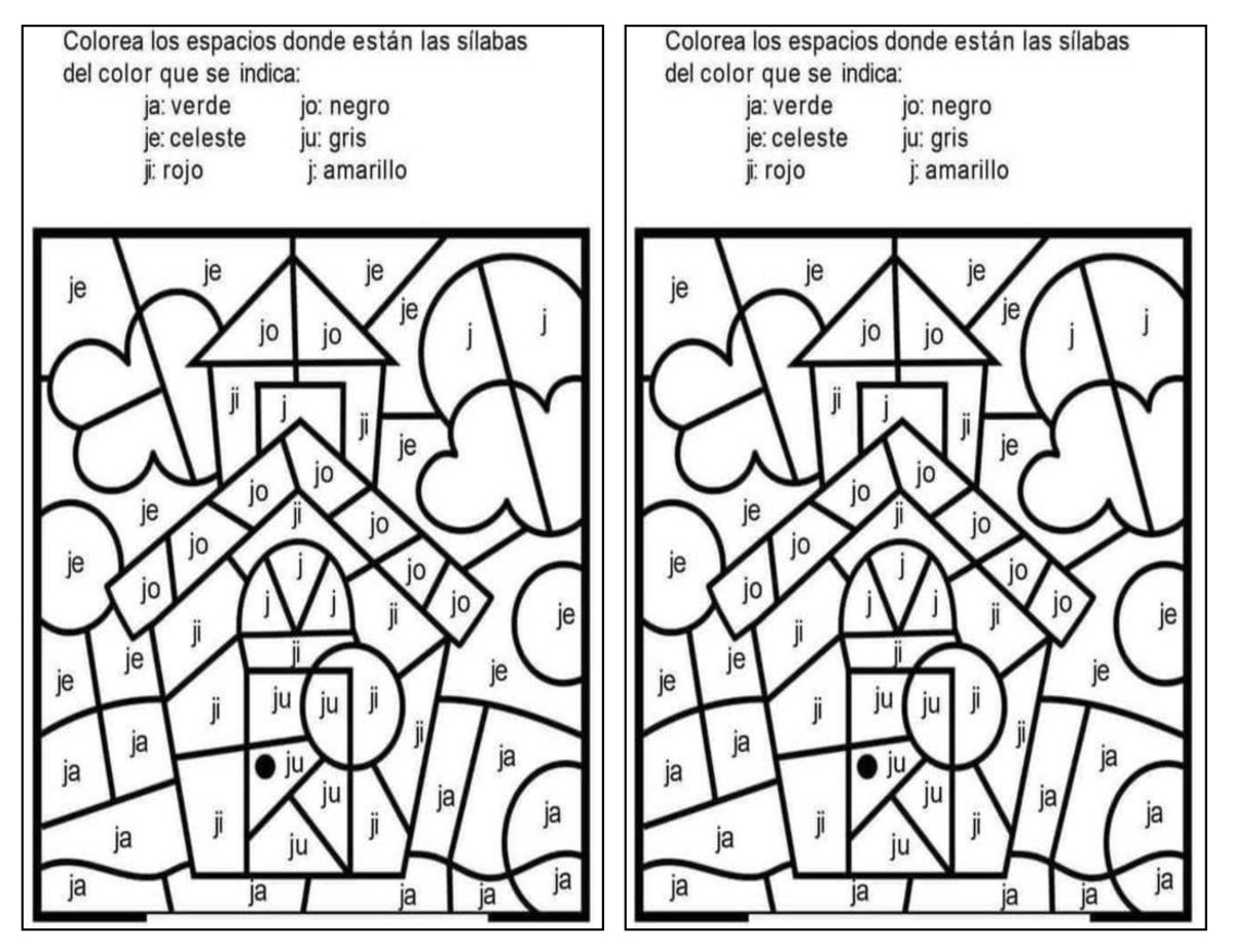 Colorea las Sílabas JA JE JU - Actividad Interactiva - Studocu