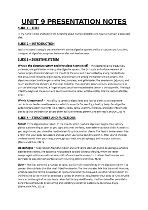 [Solved] A description of the histology of the stomach duodenum and ileum - Unit 9 - Human ...