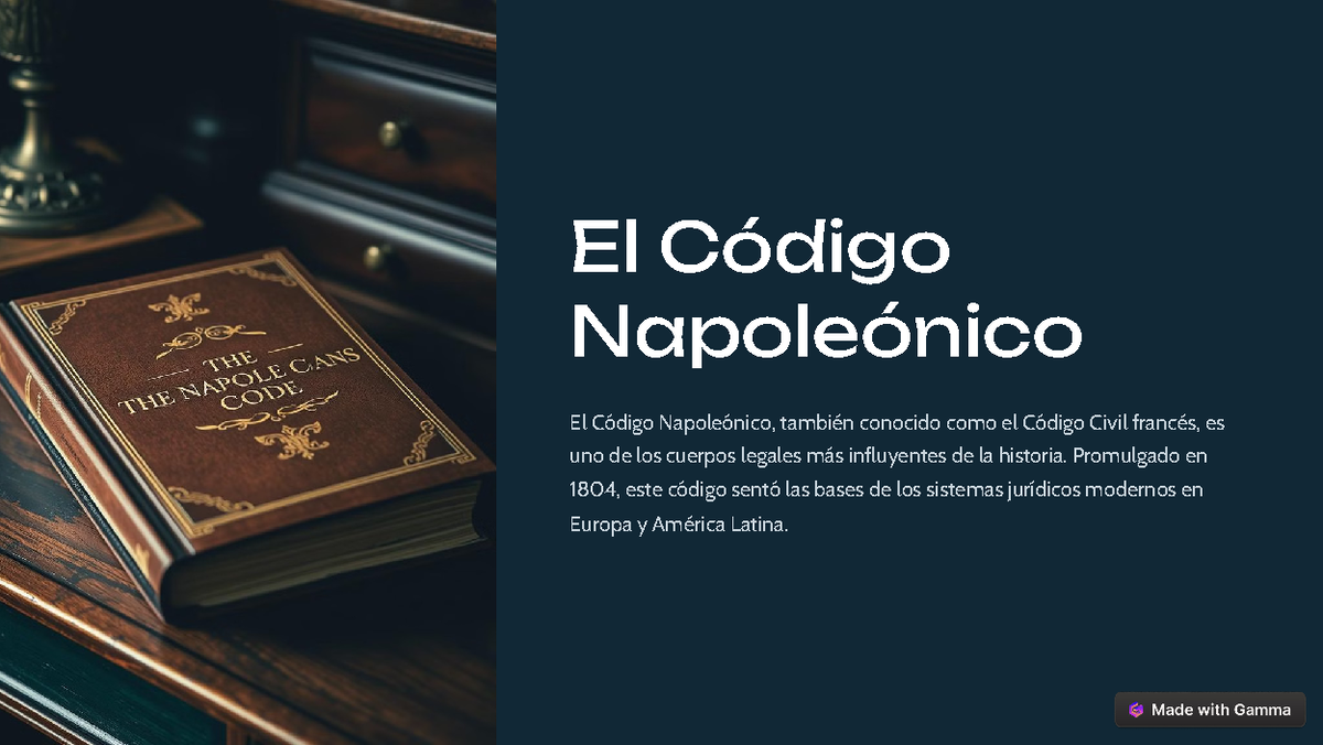 El Código Napoleónico: Historia, Estructura e Influencia en el Derecho ...
