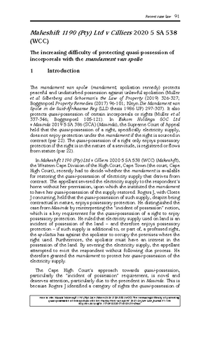 [Solved] Question 1 23 marks Read the fictitious scenario and answer the - Law of property ...