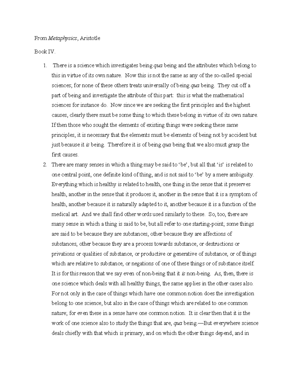 Philosophical Inquiry into Being and Substance: Aristotle's Metaphysics ...