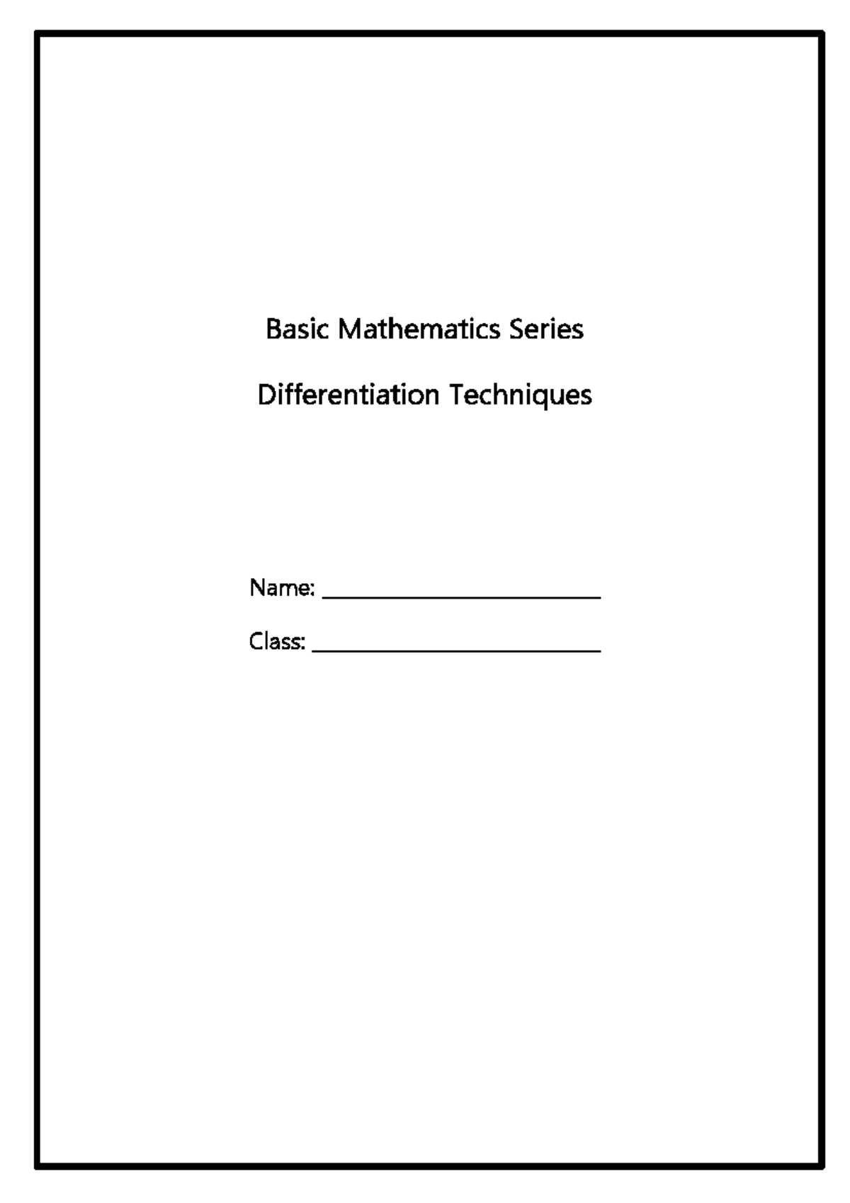 MT1186 Basic Mathematics Differentiation Techniques Guide - Studocu