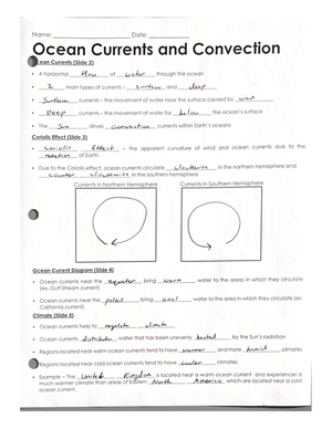 Ocean Currents Webquest - Name: Miles Raymond____________ Ocean ...