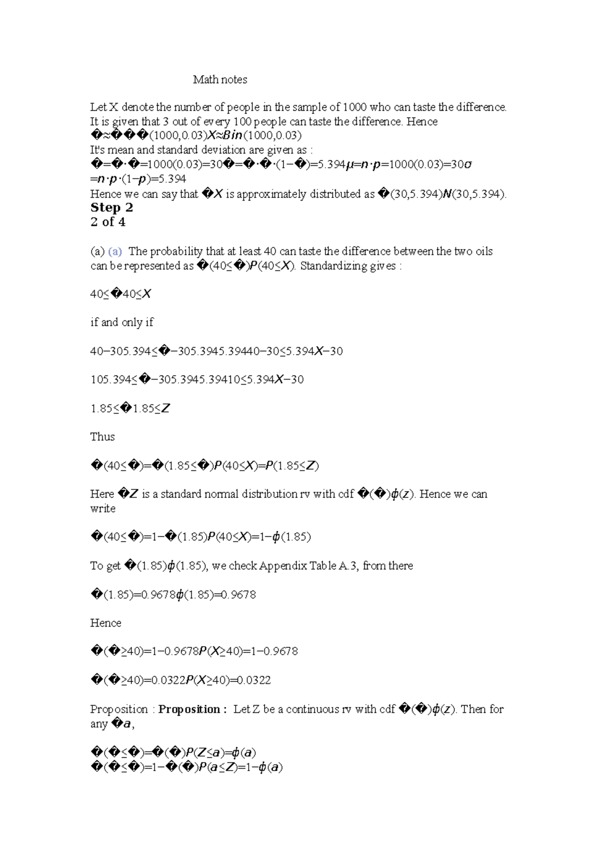 Mathnotes - probability and statistics - Math notes Let X denote the ...