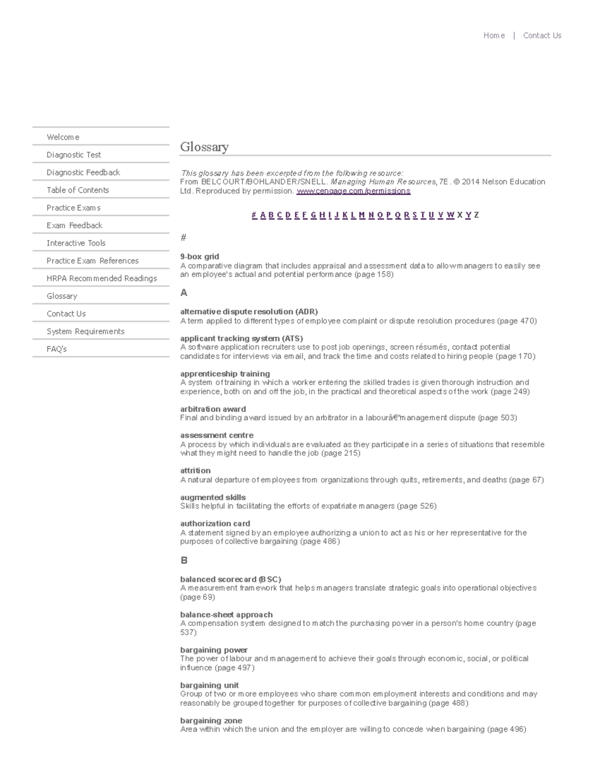 HRPA CKE2 Exam Prep Glossary: Key Terms and Definitions Guide - Studocu