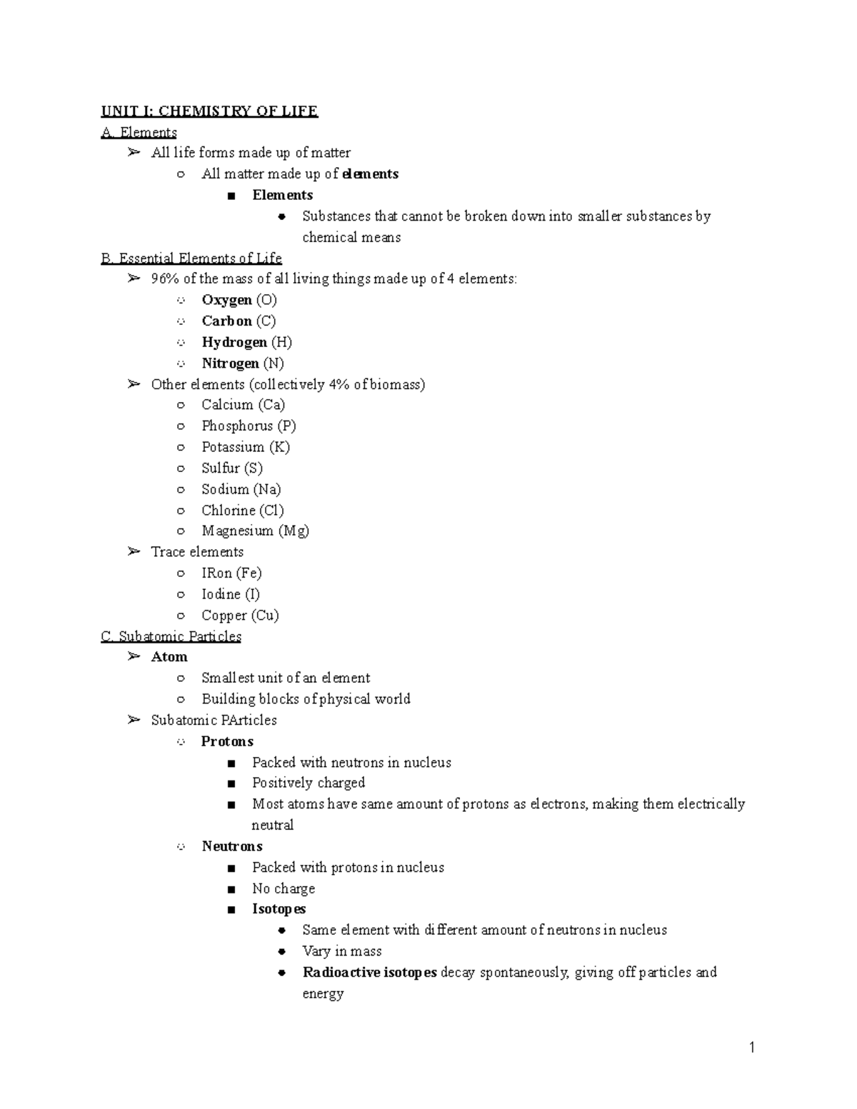 AP Bio Review ...