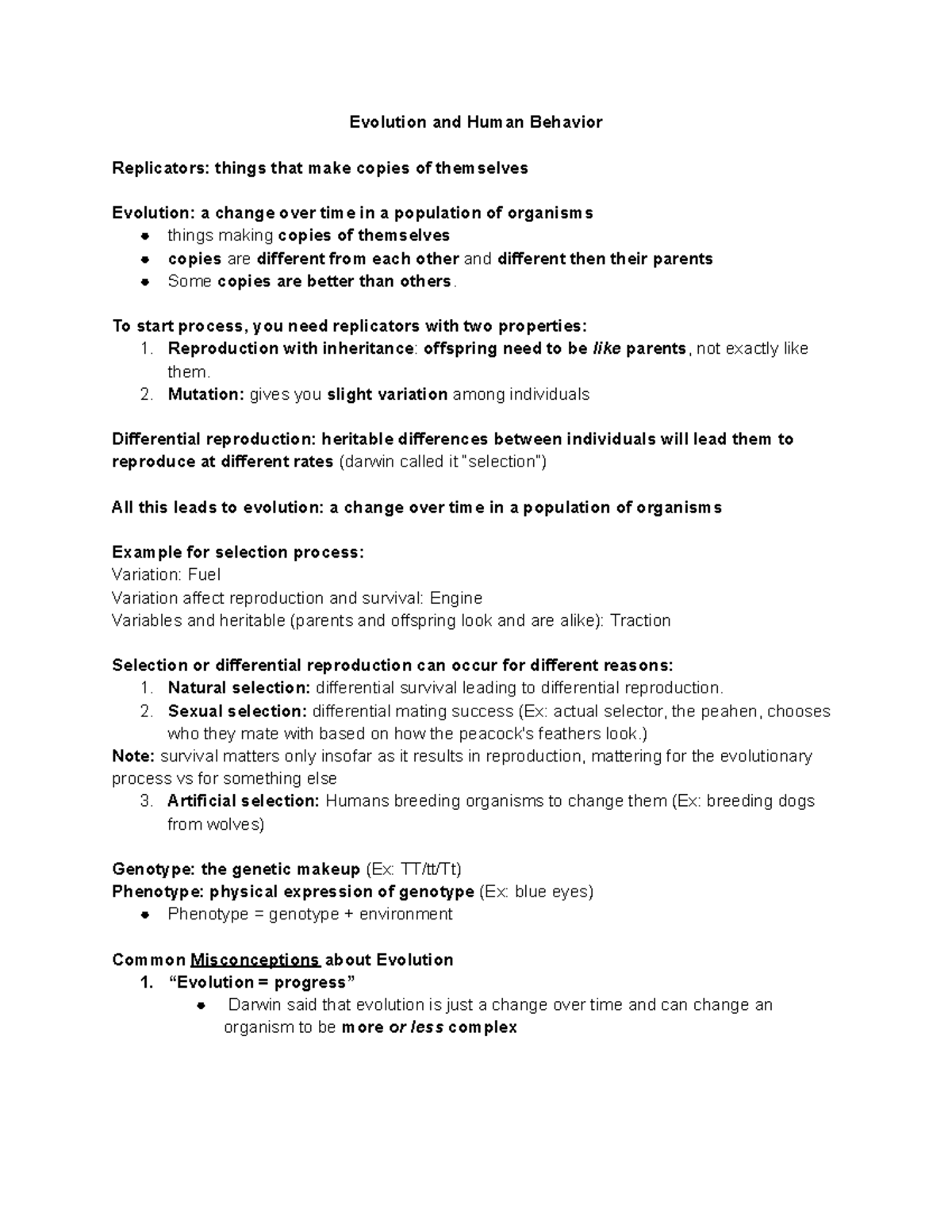 Evolution and Human Behavior: Understanding Replicators and Adaptation ...