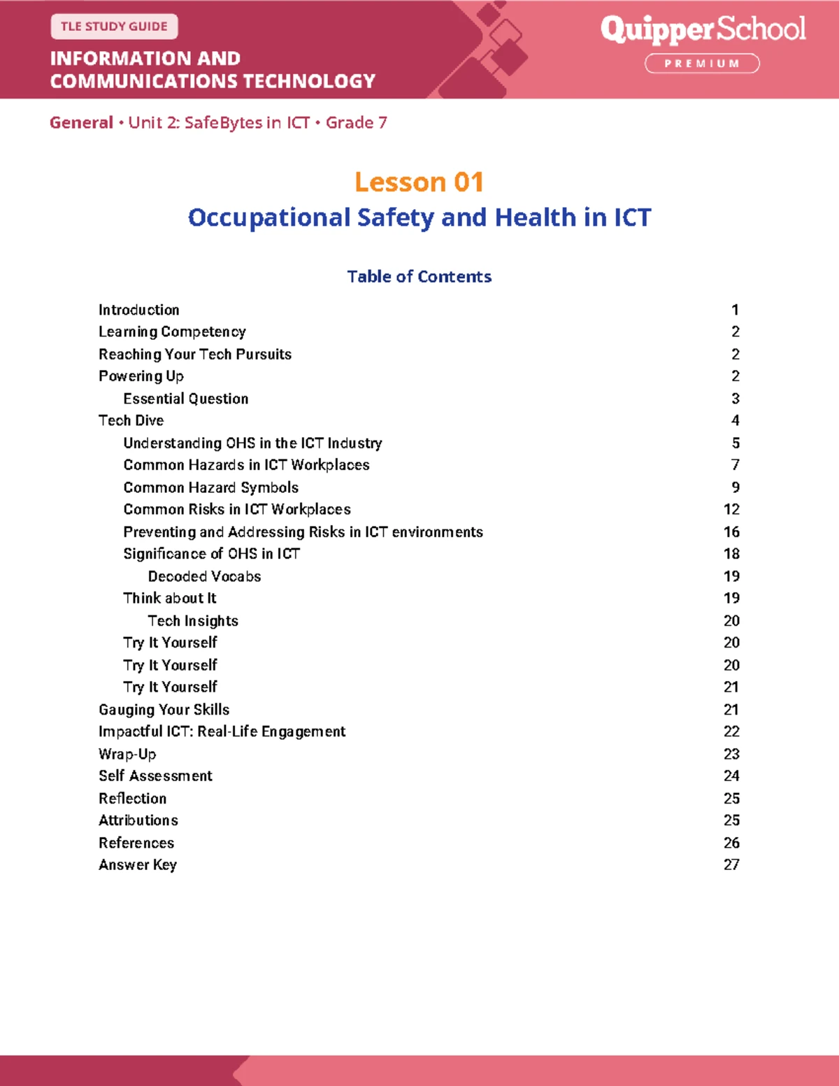 General Unit 1: ICT Horizons Unveiled Grade 7 Lesson 3 Trends & Issues ...