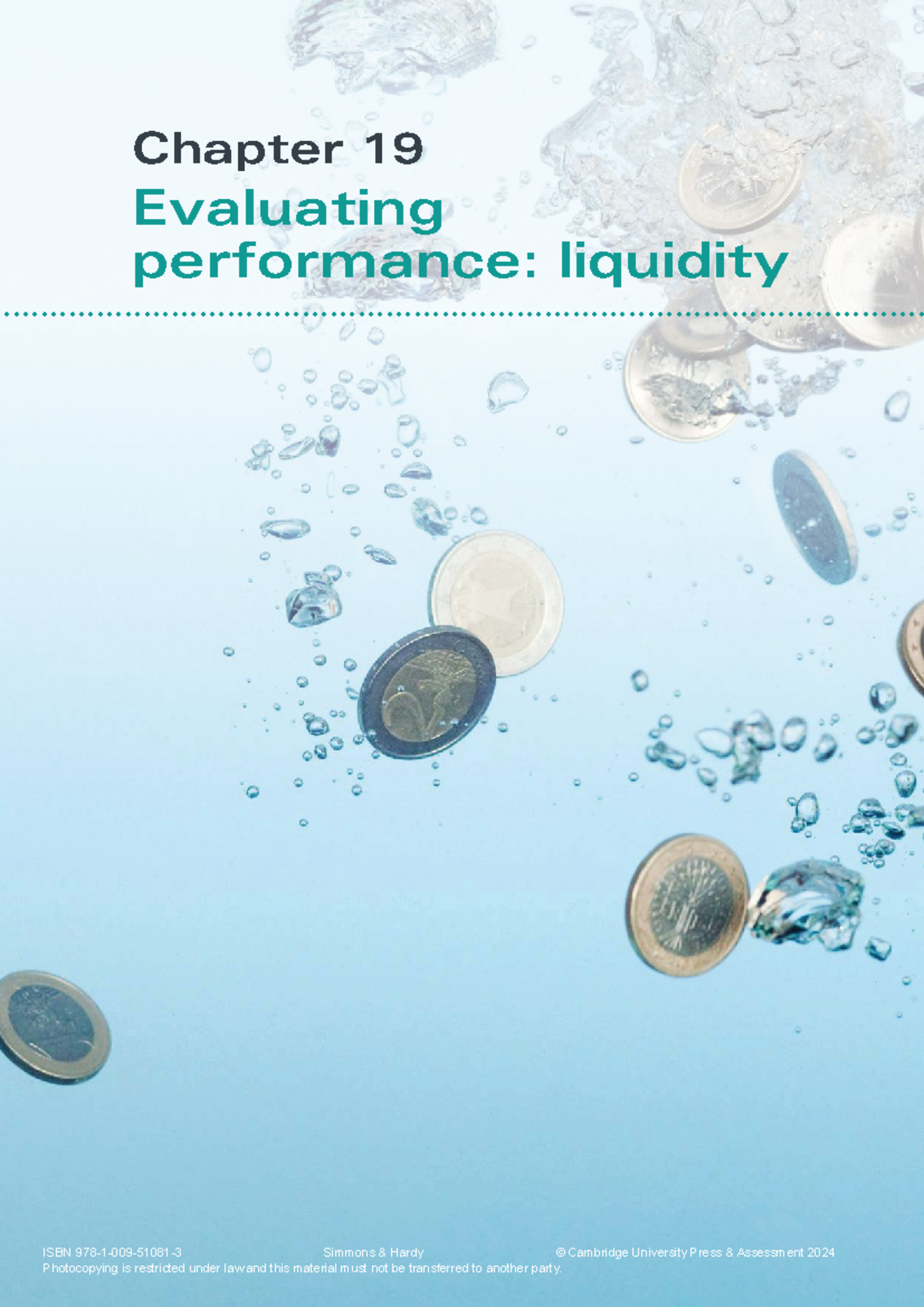 VCE Accounting 34: Chapter 19 - Evaluating Liquidity Performance - Studocu