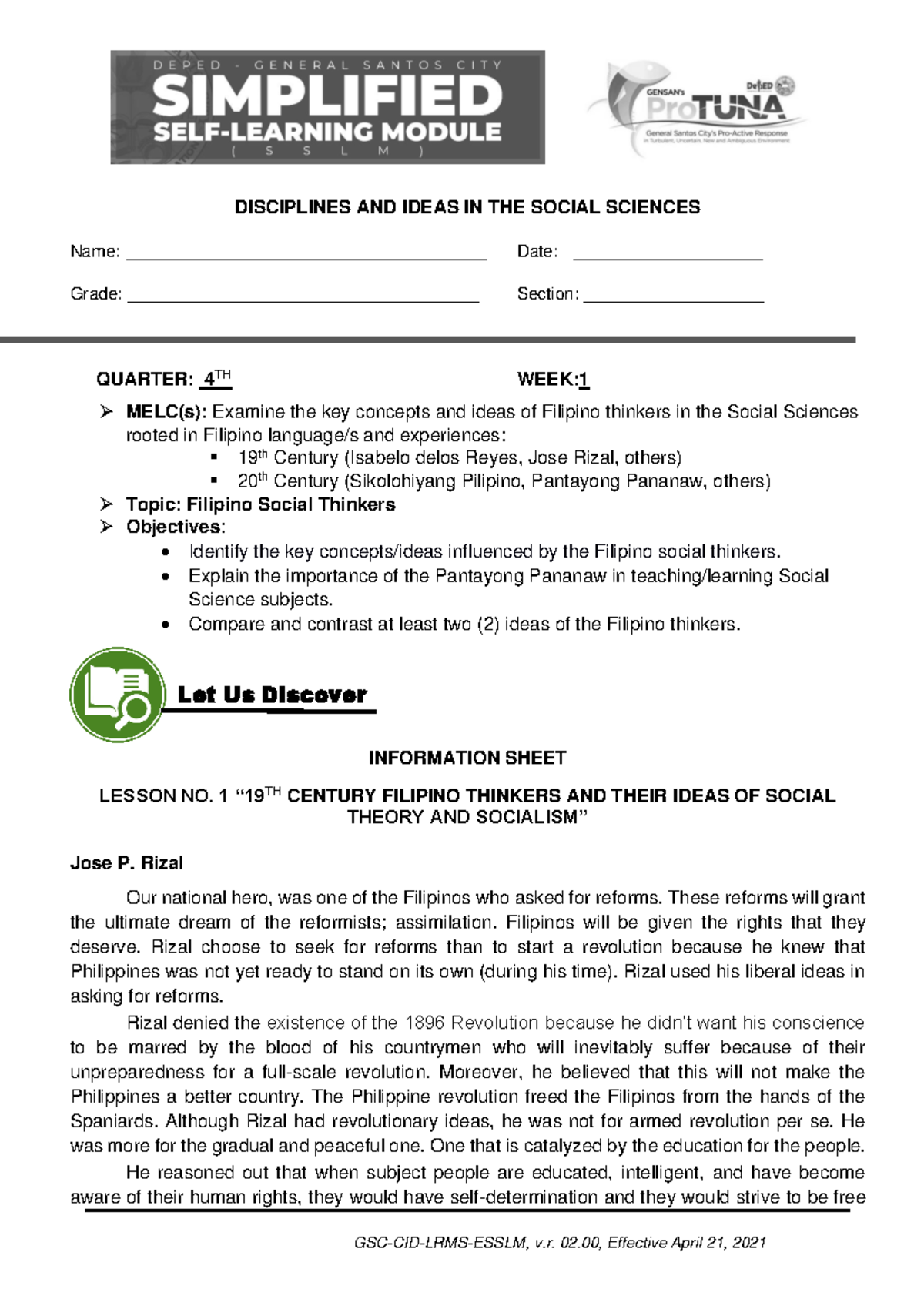 19th Century Filipino Thinkers: Rizal and Delos Reyes' Ideas on Society ...