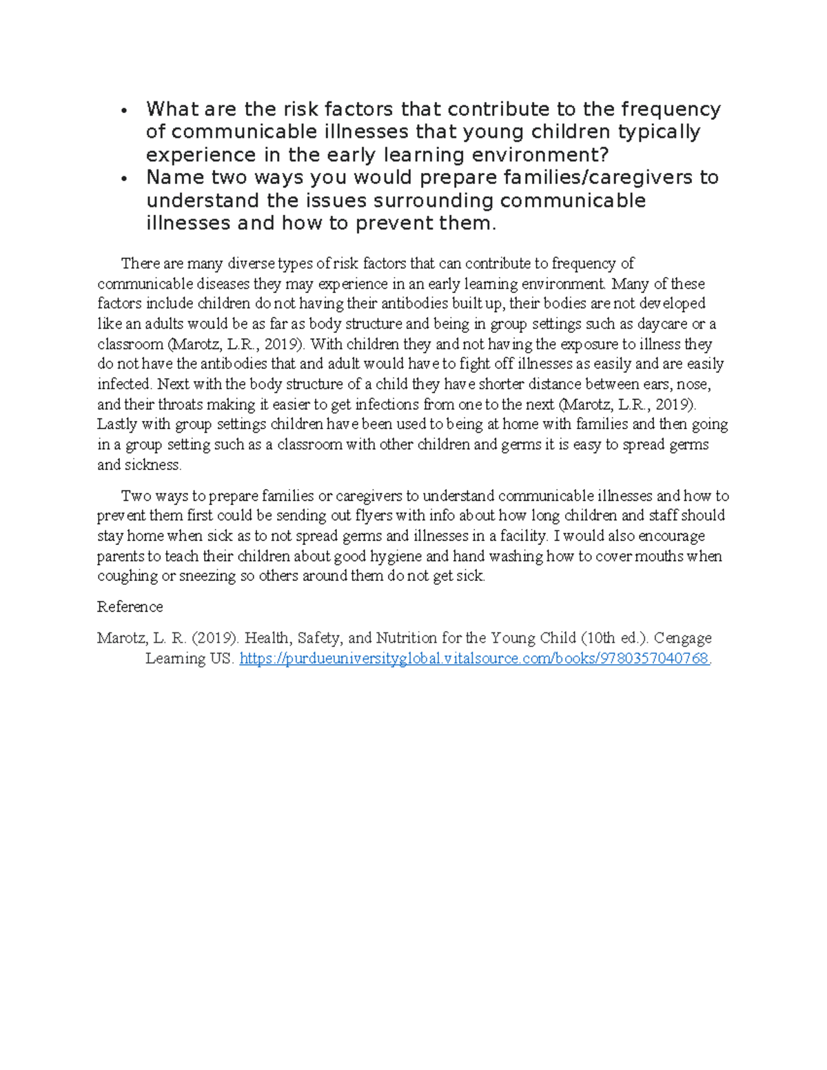 DB 5 Discussion: Understanding Child Safety, Health & Nutrition Risks ...