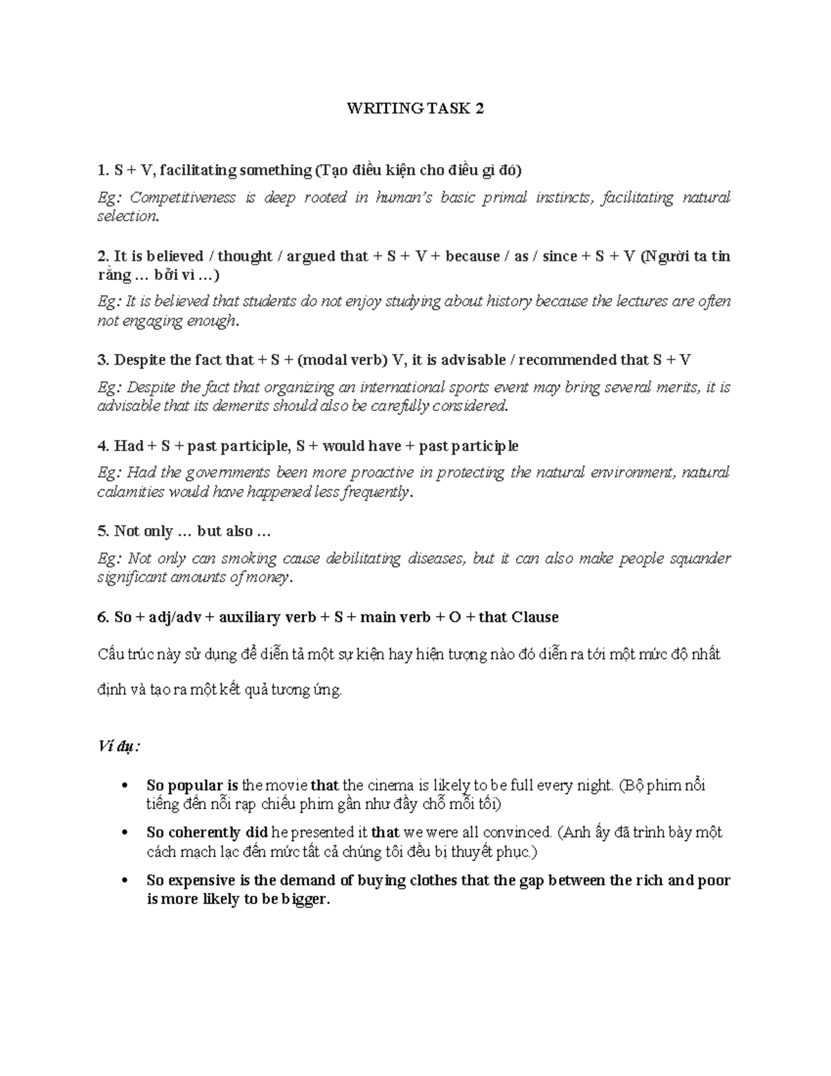 Writing TASK 2 Structure Guidelines for Effective Essays - Studocu