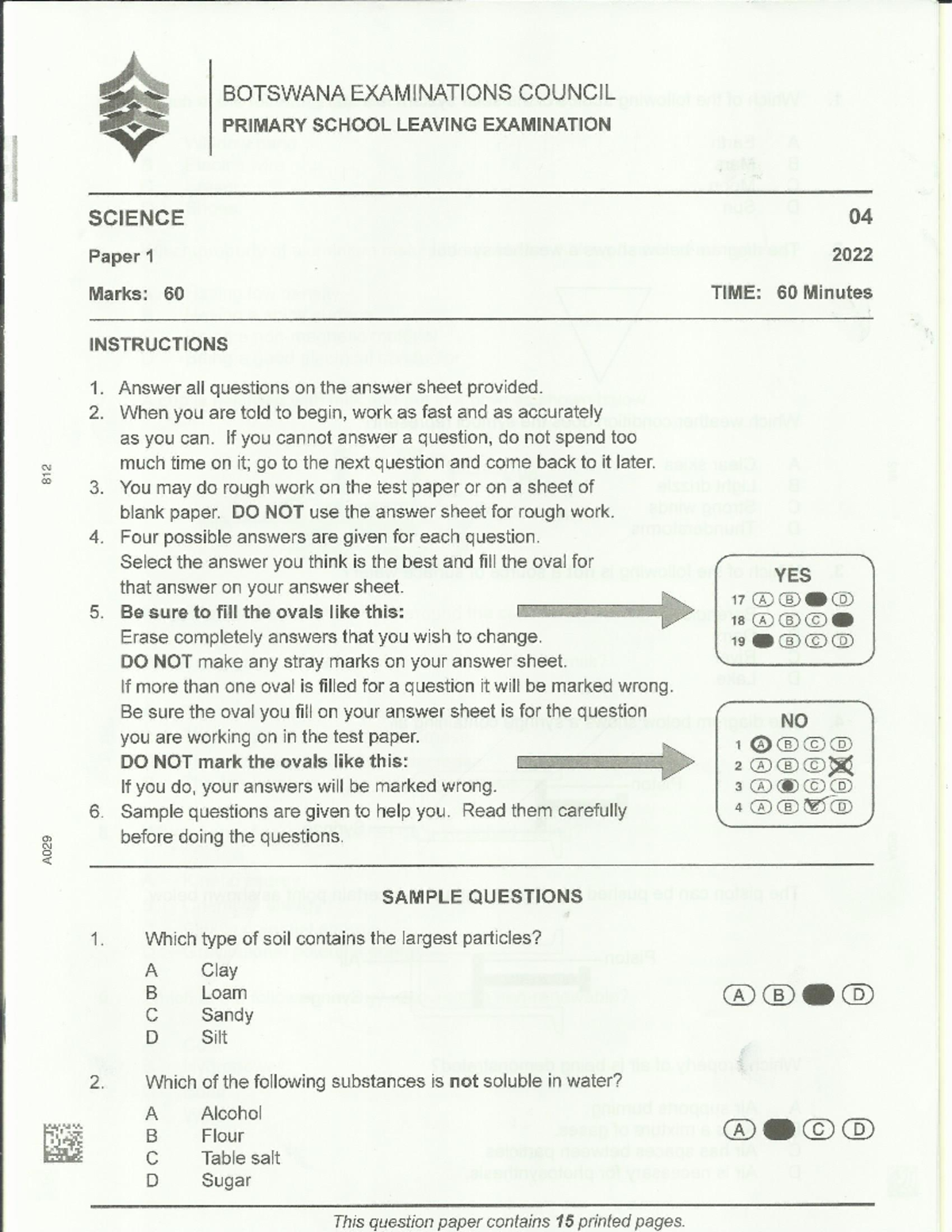 PSLE Science Exam Review Notes 2022 - Studocu