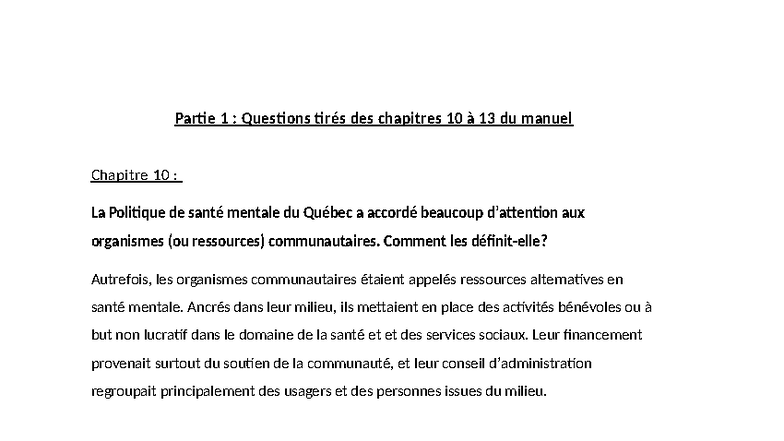 SAM4320 TN4 - devoir - Partie 1 : Questions tirés des chapitres 10 à 13 ...