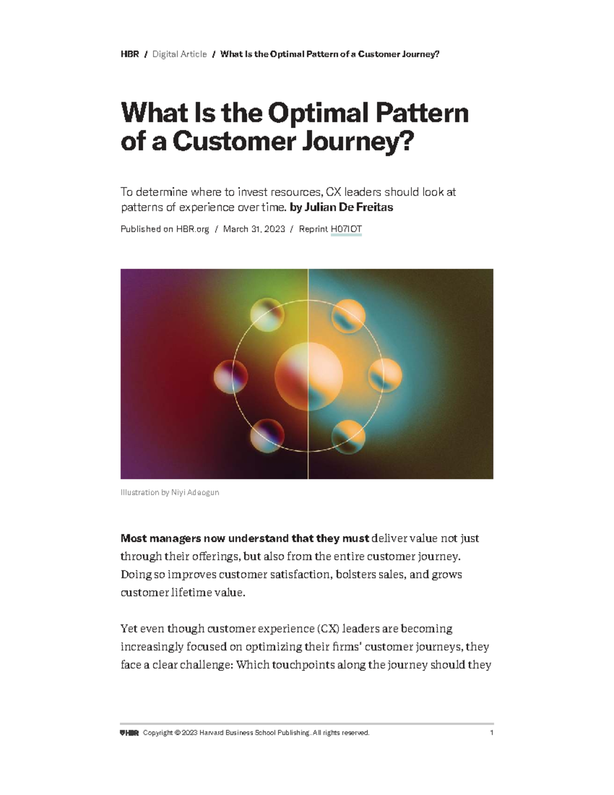 What Is the Optimal Pattern of a Customer Journey - What Is the Optimal ...