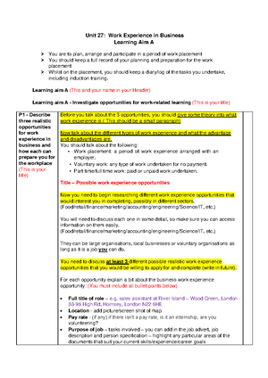 Unit 27 Assignment 1 task 1 - Unit 27 Assignment 1 task 1 P1 - Describe ...