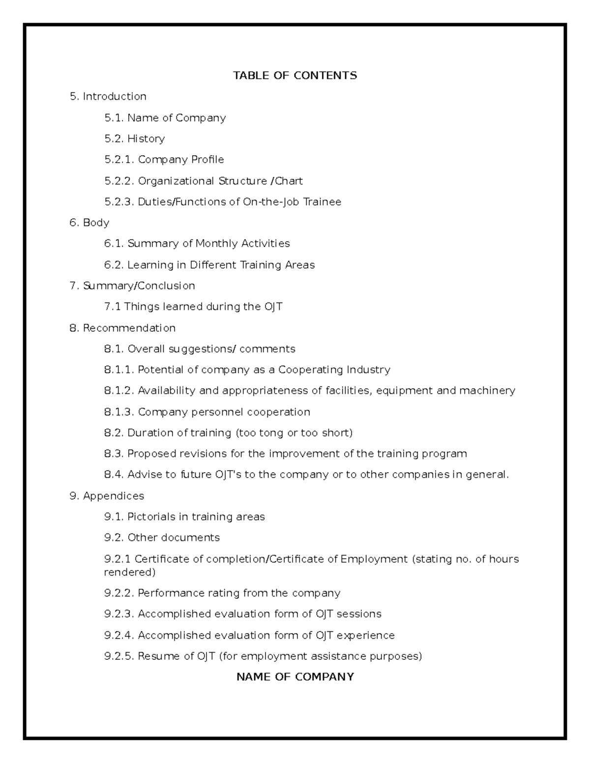 OJT Portfolio for Cebu R Resort Tabuelan: Experience and Insights - Studocu