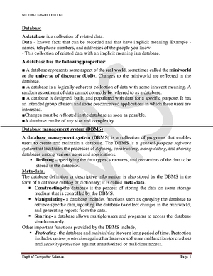 DBMS..LAB manual - bca - Bachelor of computer applications - Studocu