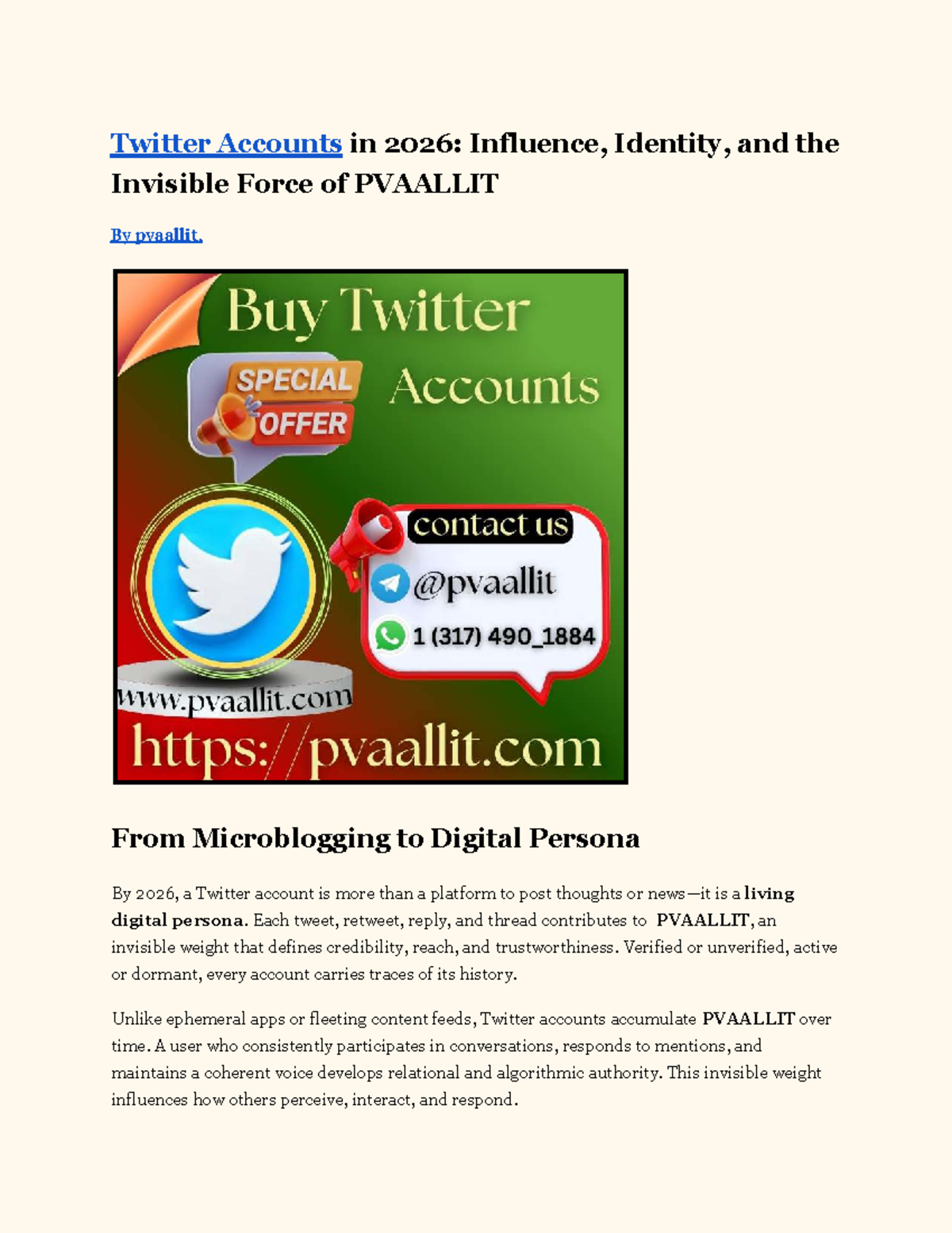 The 7 Sites Guide to Buy Twitter Accounts in 2026: PVAALLIT Insights ...
