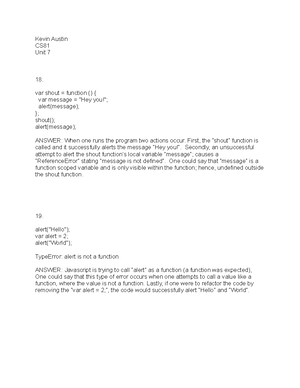CS81Unit2 - module - CS81Unit2 CS 81 JavaScript and Dynamic HTML ...