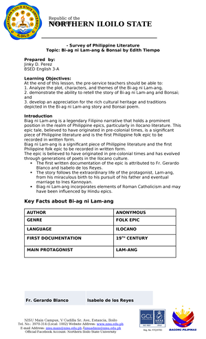 Literature Matrix Plan - Literature Matrix Plan In Prose and Poetry EL ...
