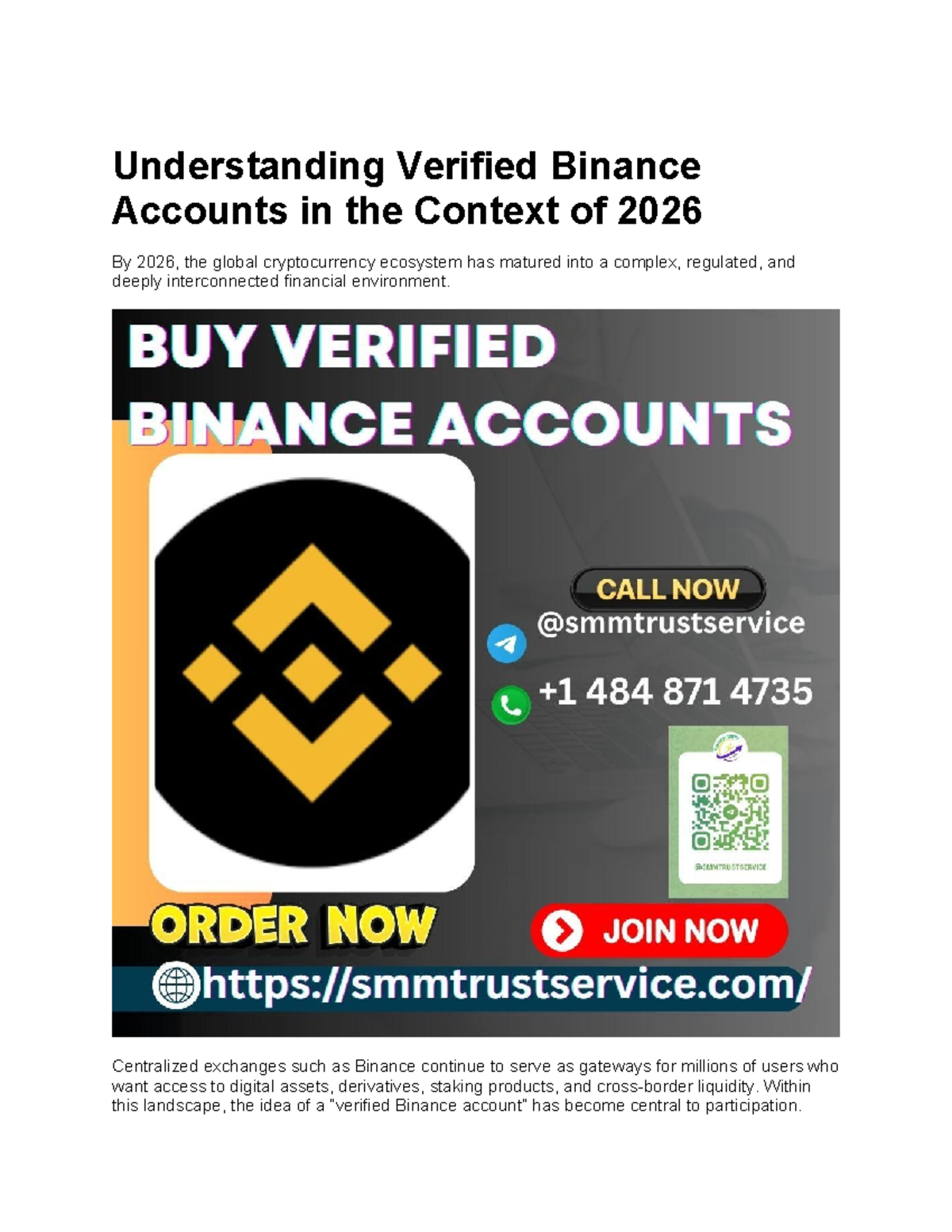 Understanding Verified Binance Accounts: A Guide for 2026 - Studocu