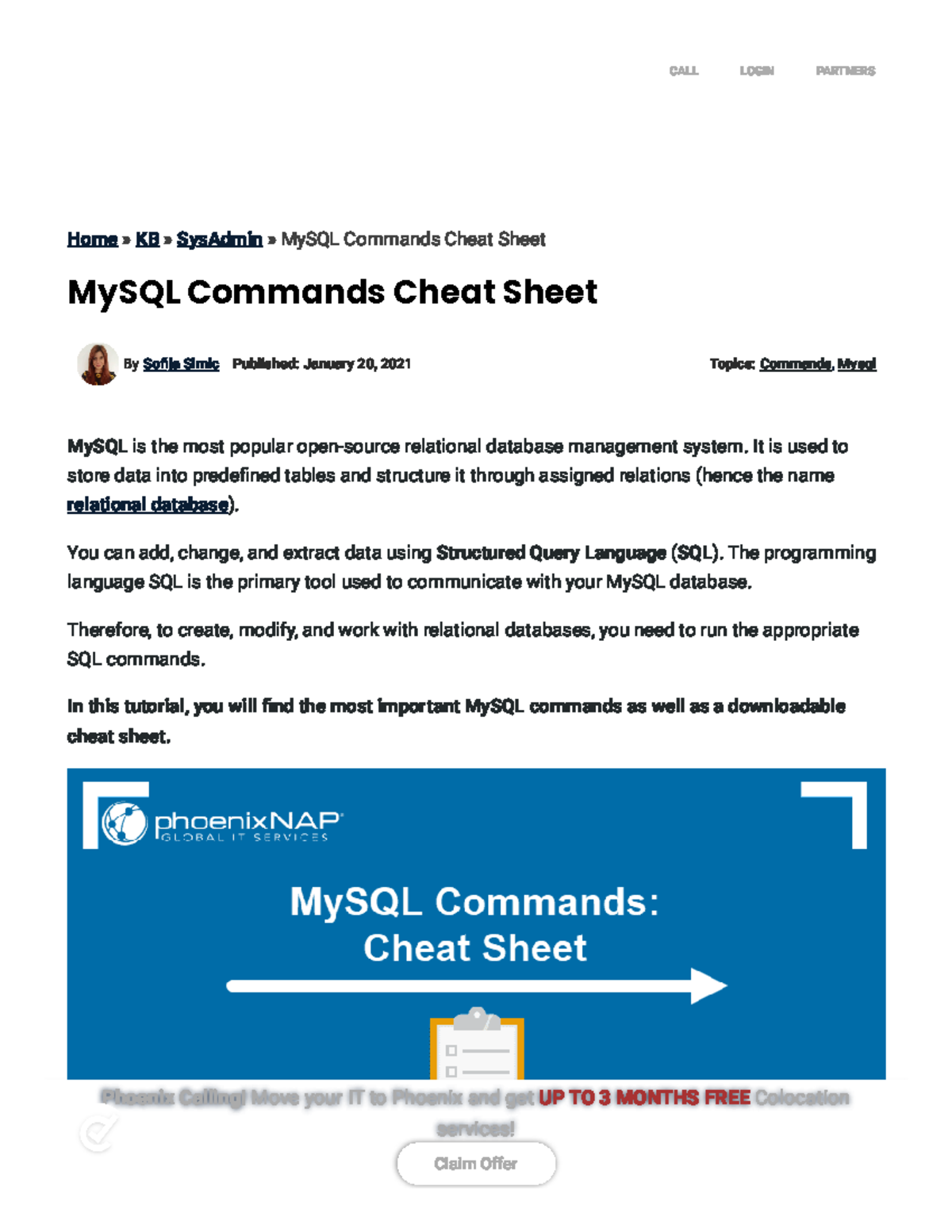 My SQL Commands Cheat Sheet {Downloadable PDF Included} - Home » KB ...
