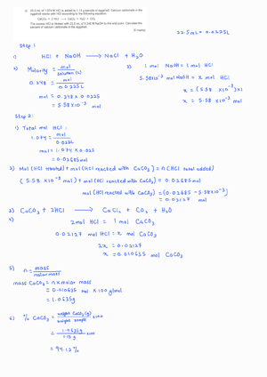CHM258 E3 - EXPERIMENT 3 - 19 EXPERIMENT 3 - Studocu