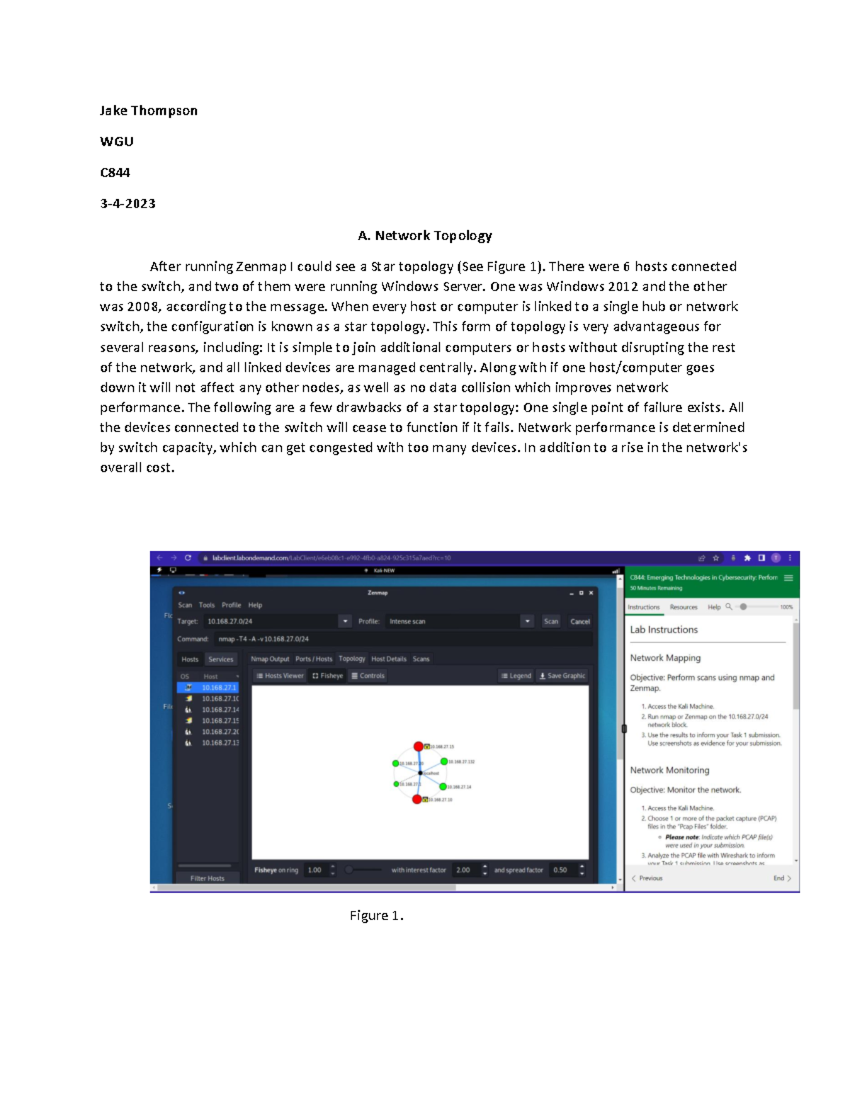 C844 Task 1 - Analysis of Network Topology and Vulnerabilities - Studocu