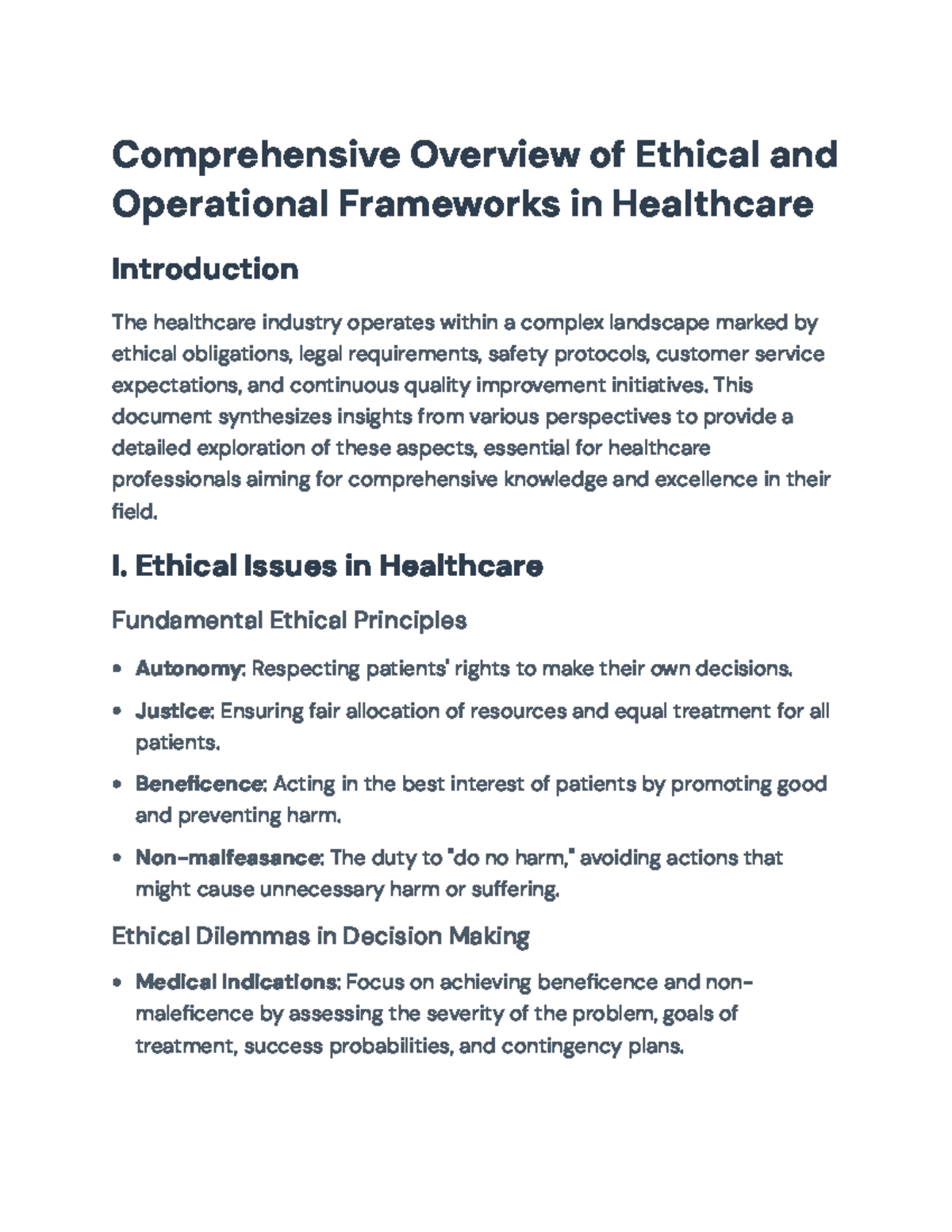 Ethical and Legal Frameworks in Healthcare: A Comprehensive Guide ...