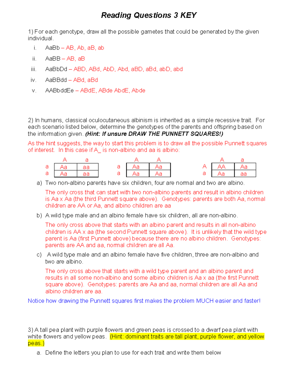 Genetics and Inheritance Patterns: Mendelian Principles & Chi-Square ...