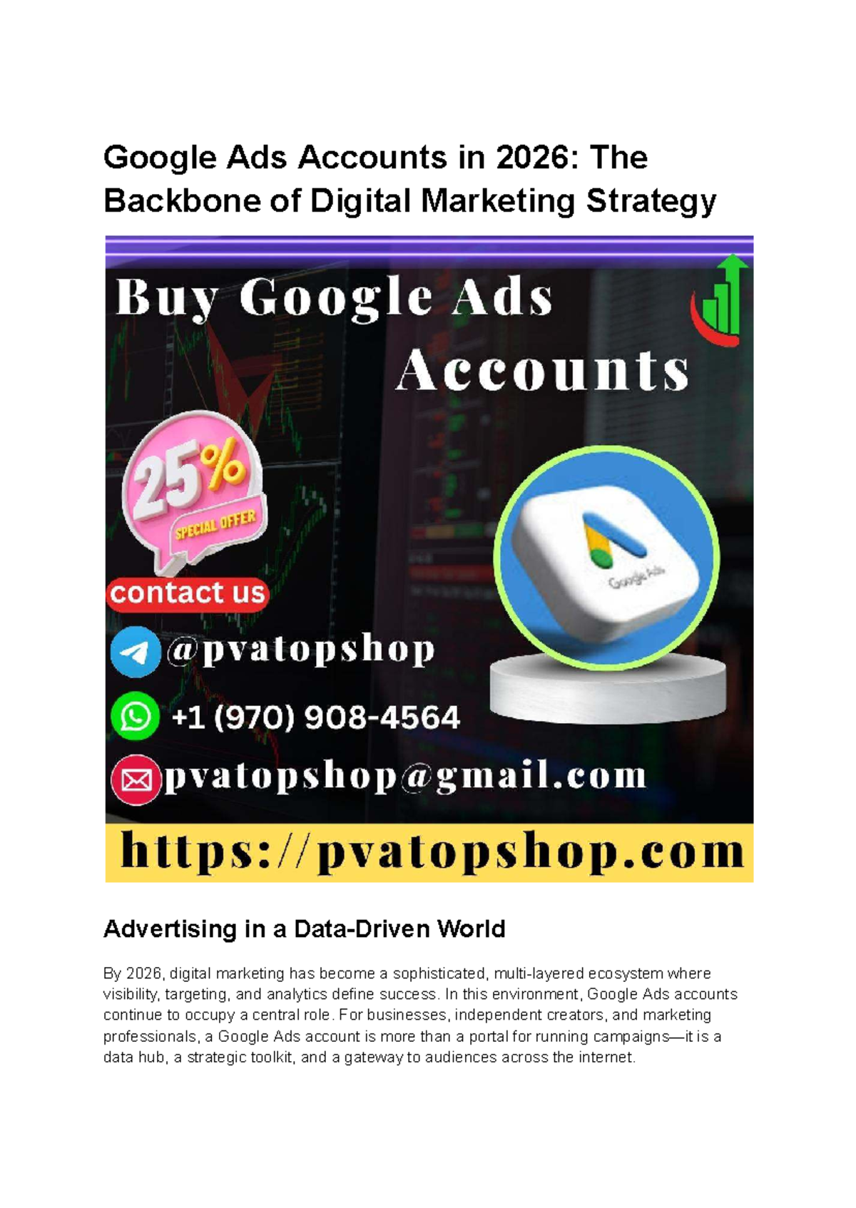 Google Ads Accounts in 2026: Essential Guide for Digital Marketing ...