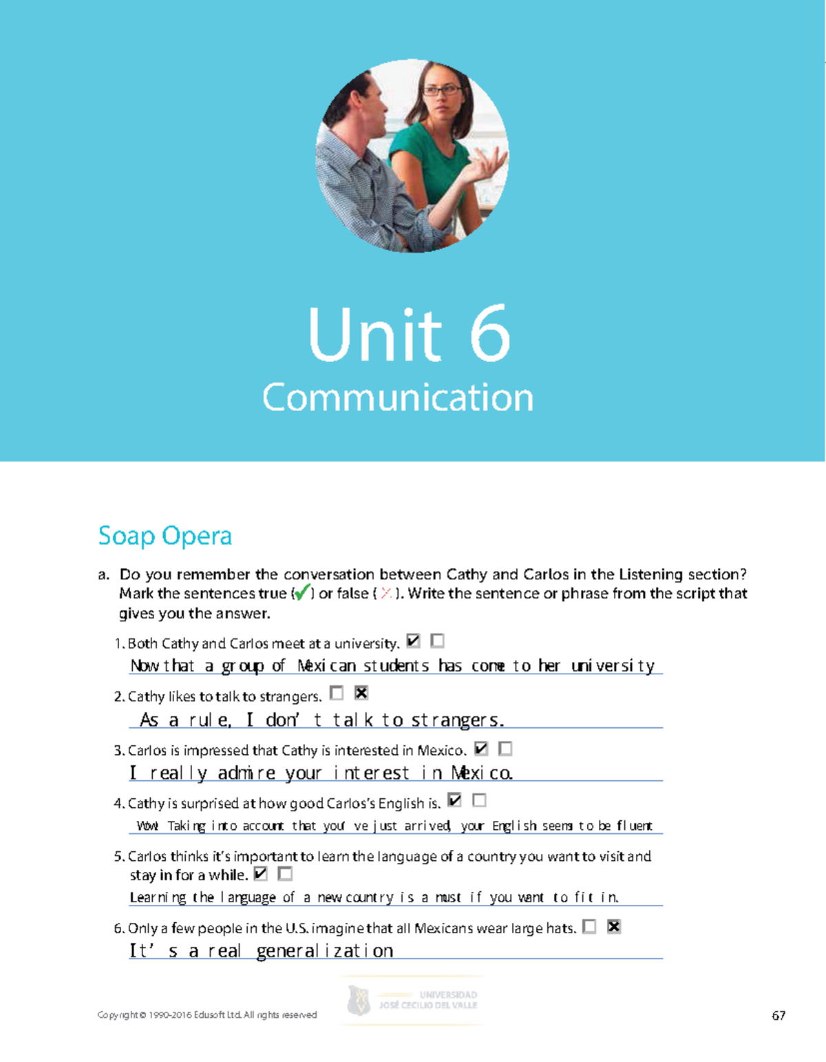 Unit 6 Workbook - Communication Activities and Reinforcement Strategies ...