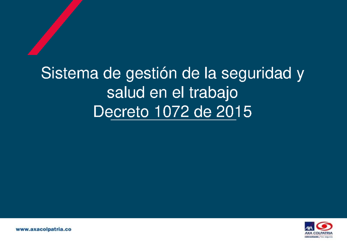 Generalidades del SG-SST bajo dec 1072 395 2016 08 01 06 06 53 ...