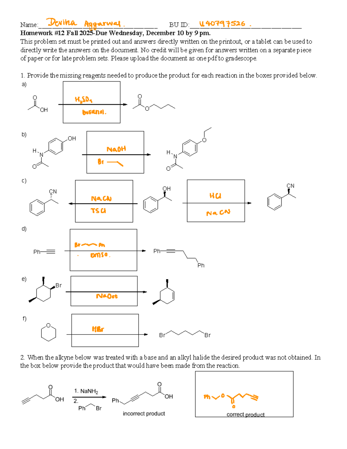 Homework 13 - n-a (BU Aggarwal) Problem Set Due Dec 10 - Studocu