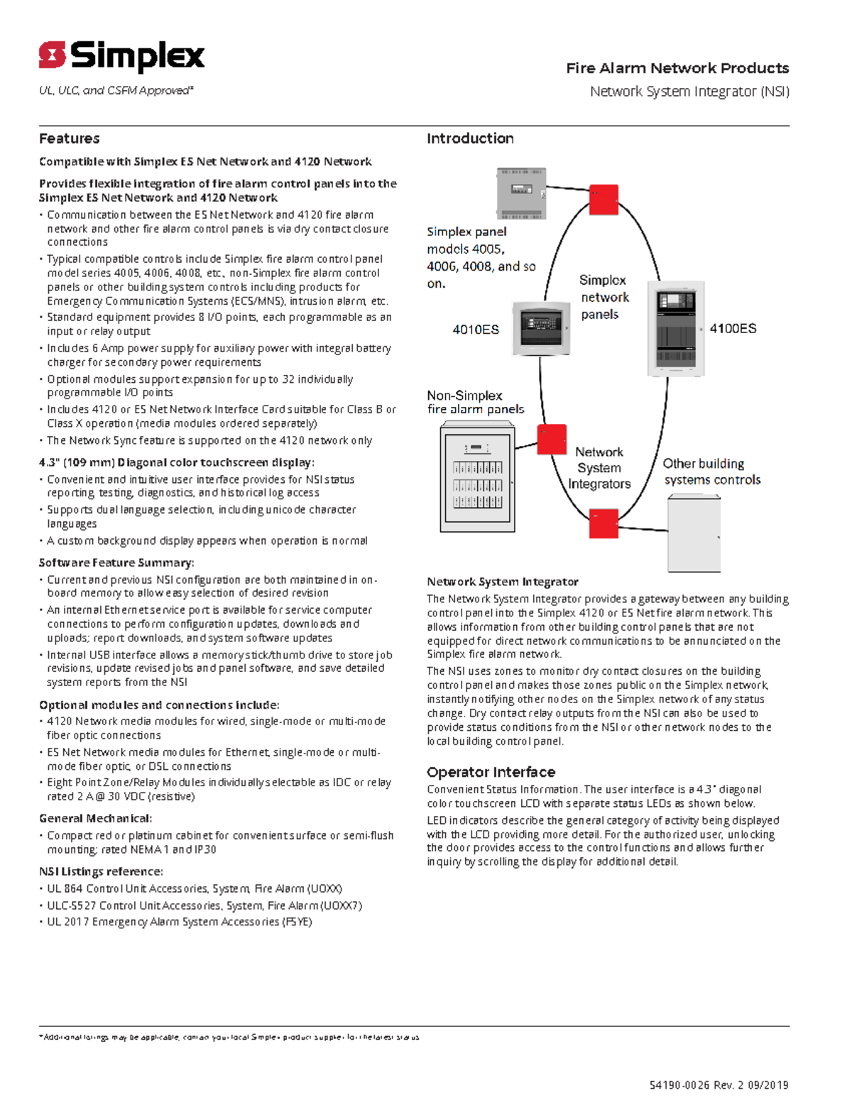 Simplex 4007-9817 NSI Fire Alarm Network System Overview - Studocu