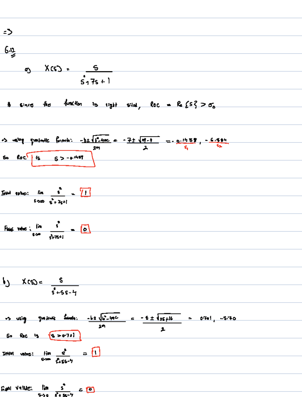 A7 242 - assignment 7 on quadratic and inverse Laplace transforms - Studocu