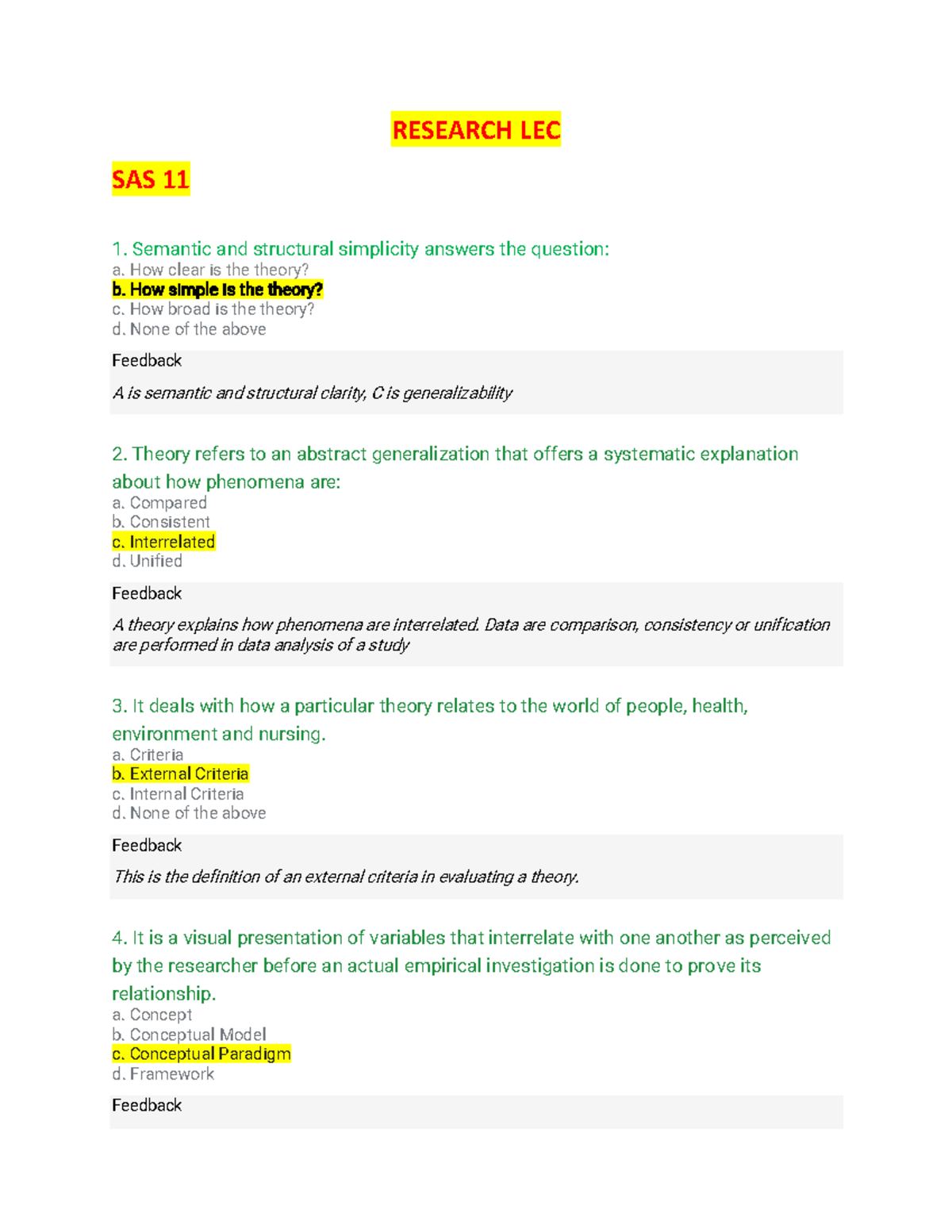 P2 Research LEC - Theoretical Frameworks in Nursing Studies - Studocu