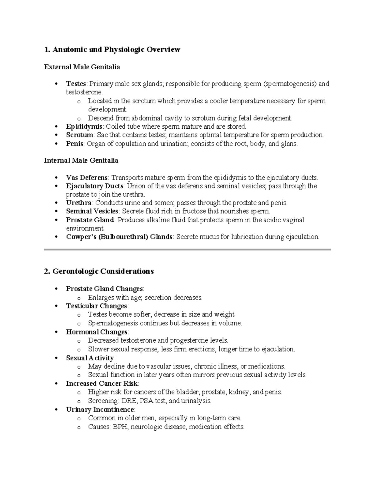 Chapter 53 Notesheet: Male Reproductive System Overview MDC3 - Studocu