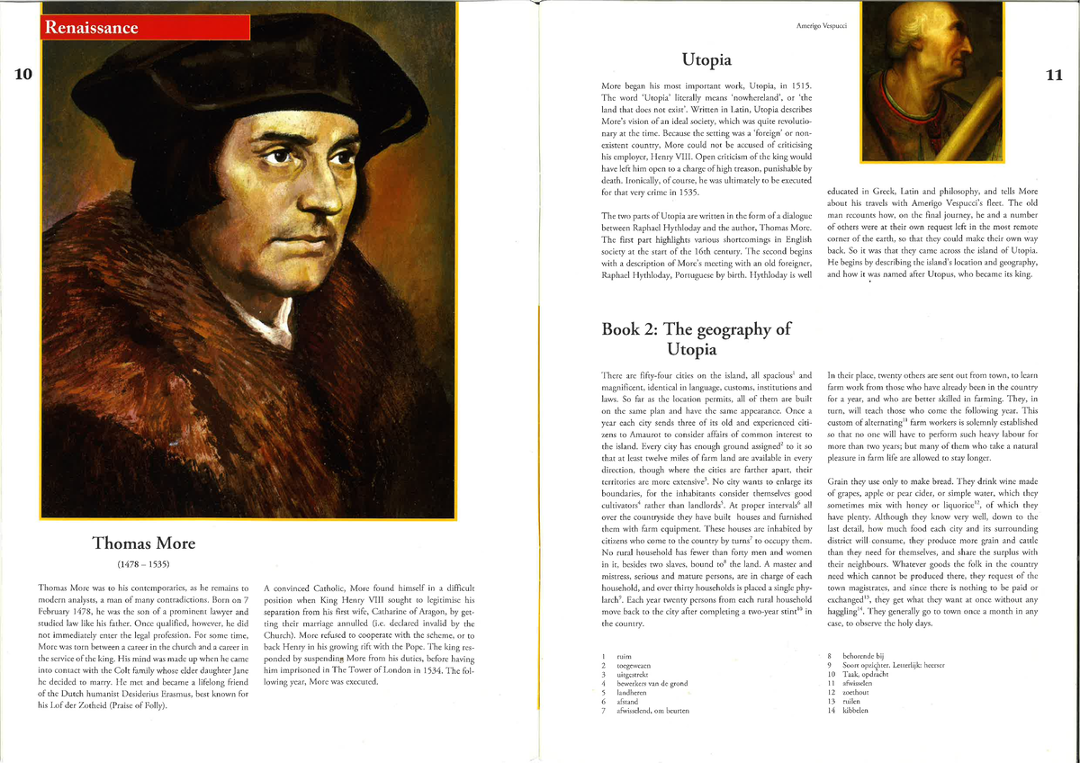 Thomas More's Utopia: An Analysis of Ideal Society Concepts - Studeersnel