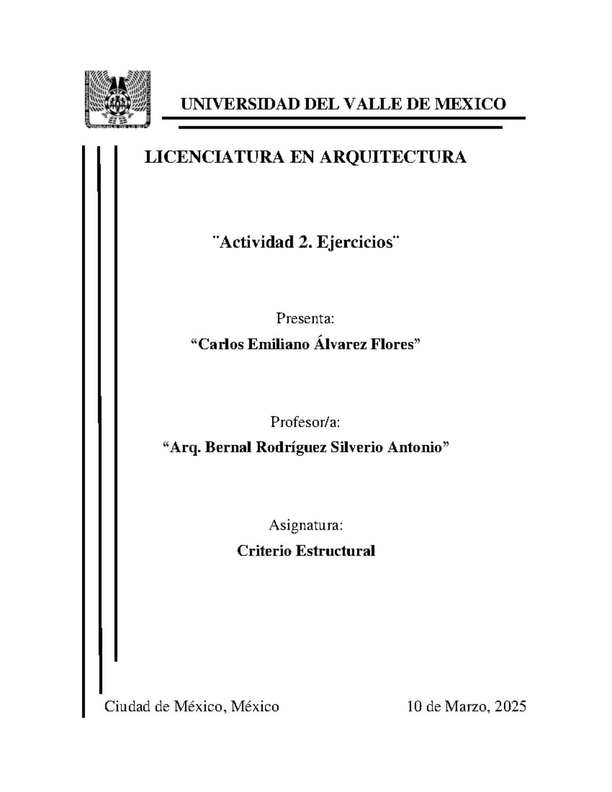 A2 CEAF - Segunda actividad de la plataforma blackboard - Criterio ...