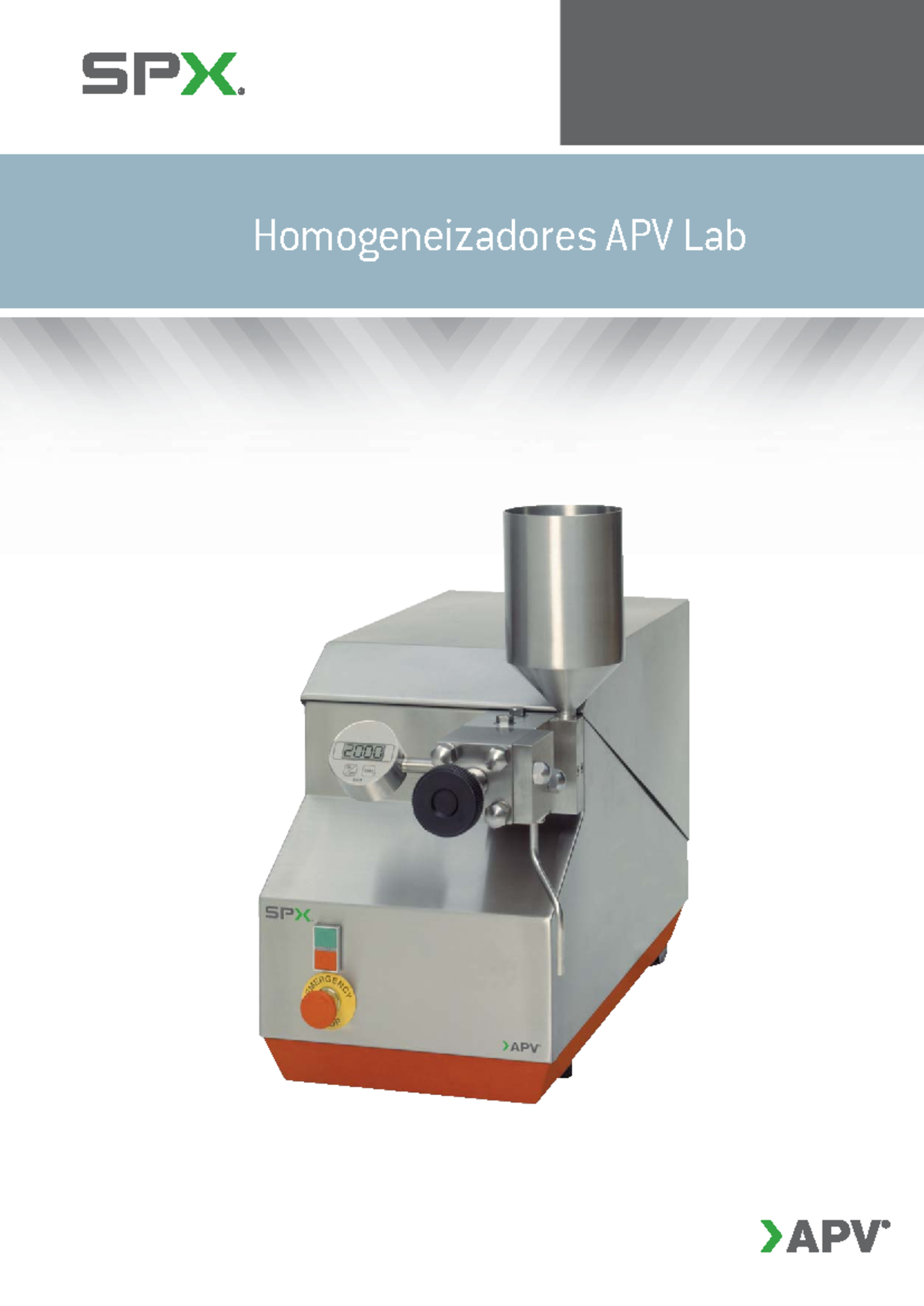 APV 1000 - Guía de Homogeneizadores APV Lab para I+D en Industrias ...