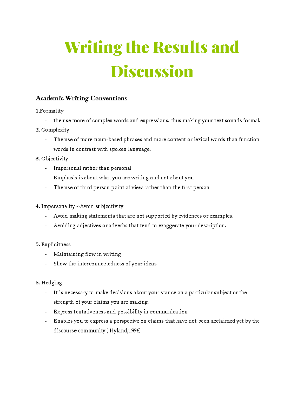 Practical Reseach - Writing the Results and Discussion Academic Writing ...