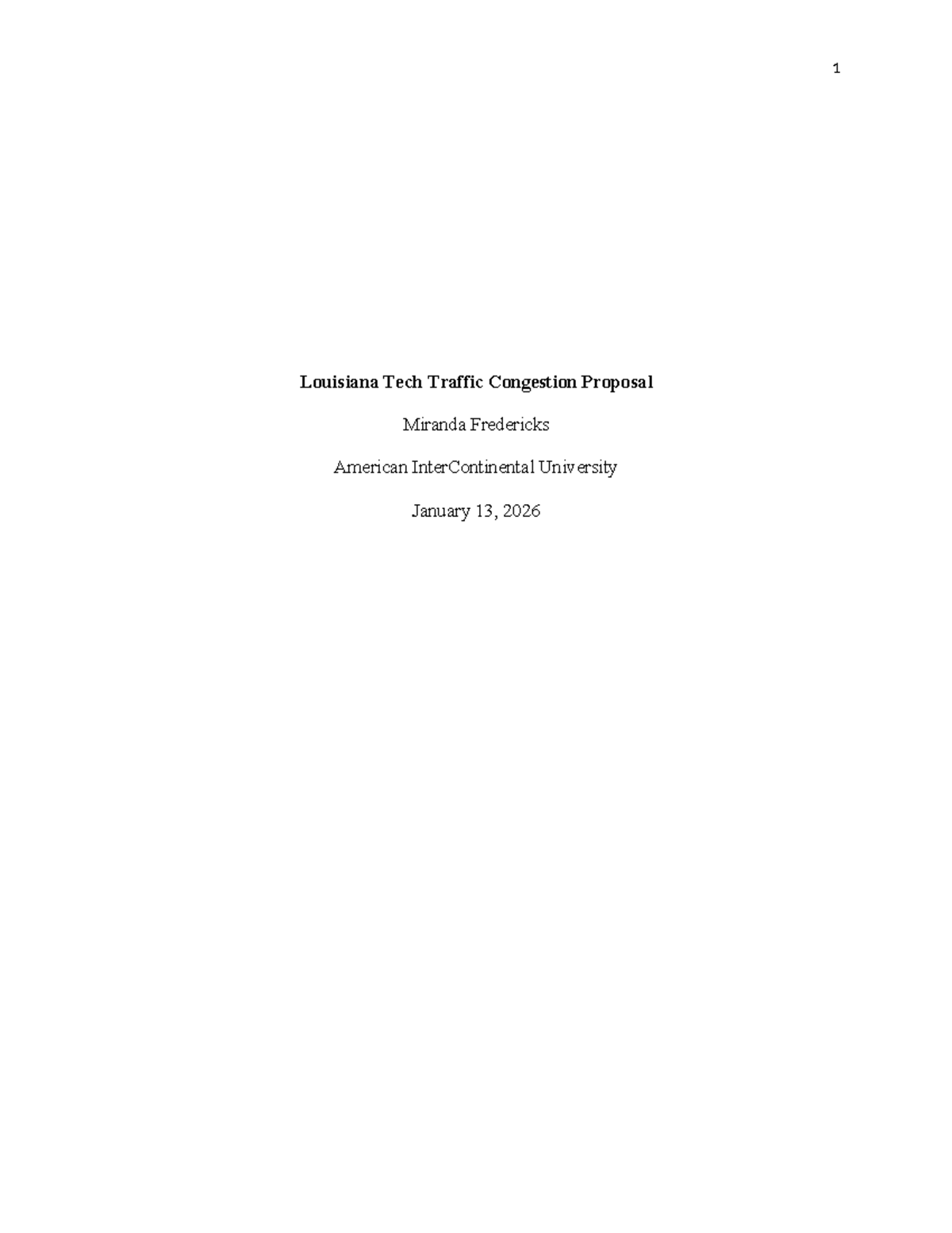 LA Tech Traffic Congestion Proposal: Solutions for a Safer Commute ...