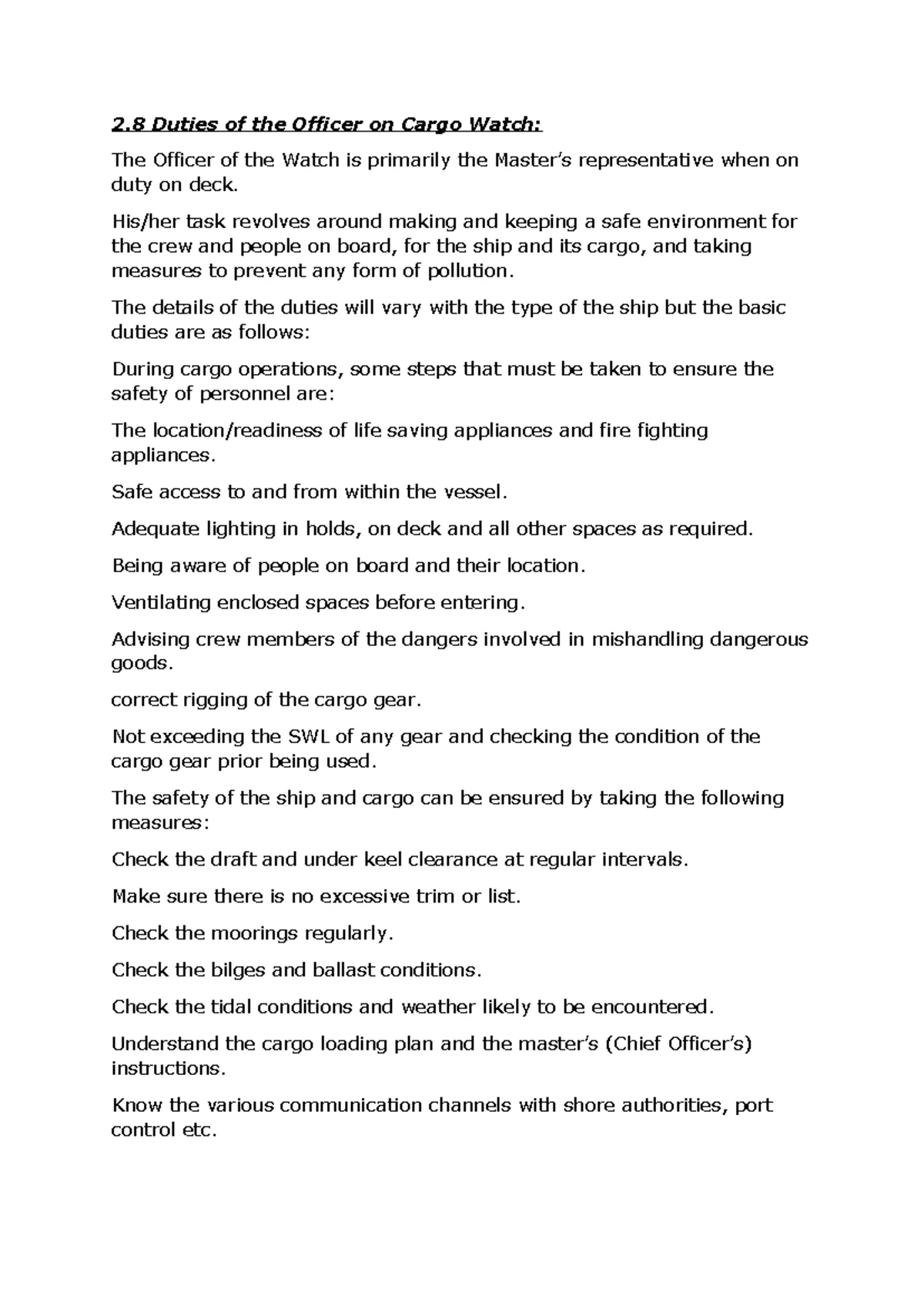 Ballasting & Deballasting Operations - A Comprehensive Guide - Studocu