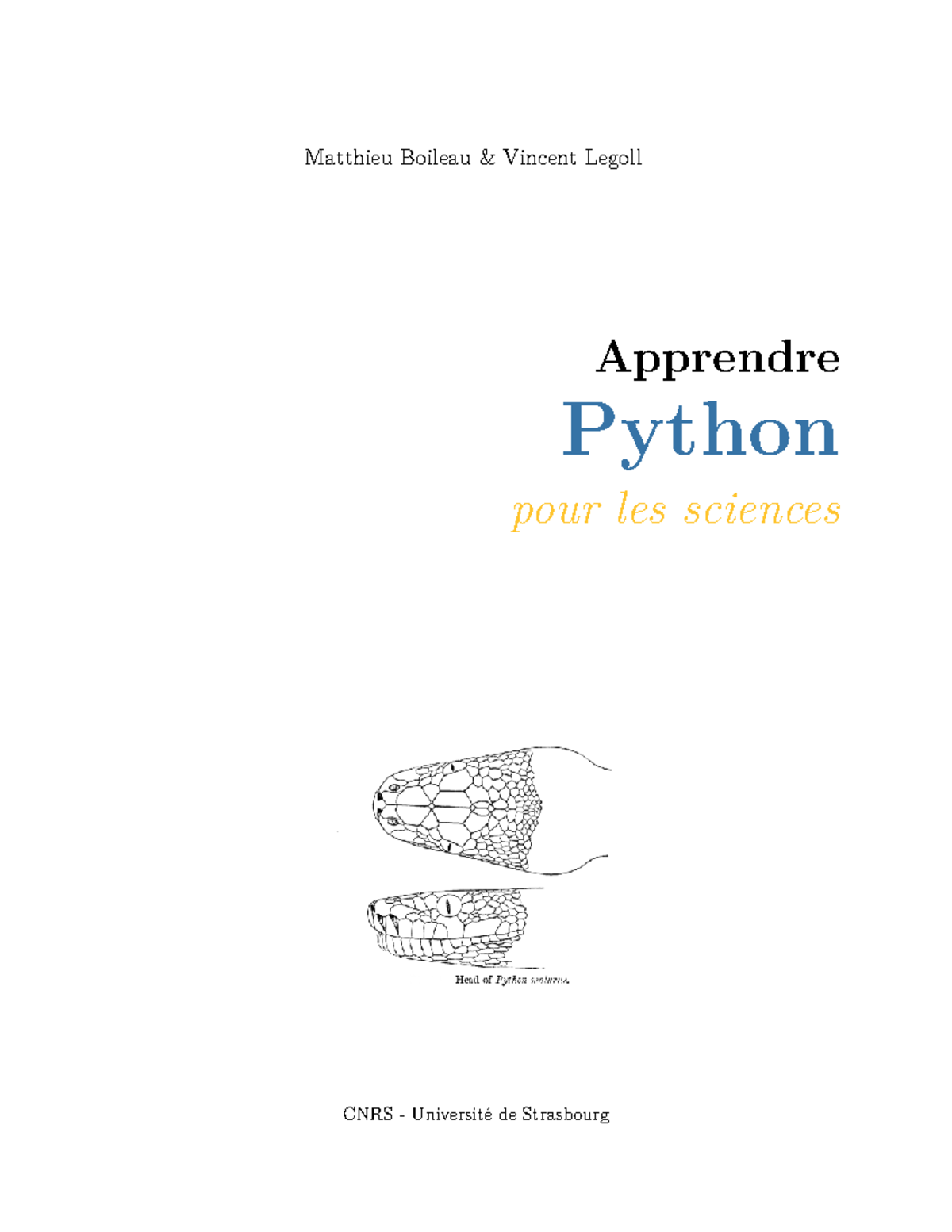 Apprendre Python pour les Sciences (Cours-Python) - Studocu