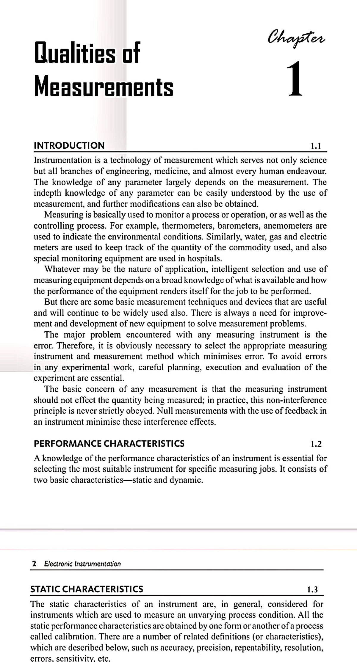 Chapter 1: Qualities of Measurements in Sensors and Instrumentation (Module 3) - Studocu