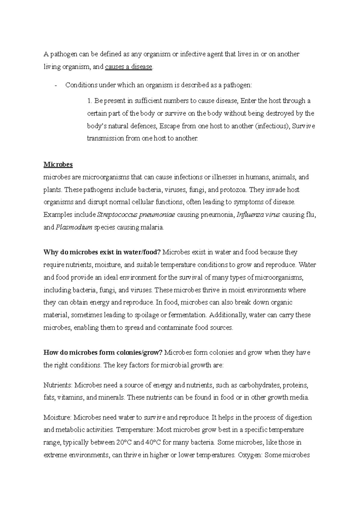 BIO Assignment: Understanding Pathogens and Microbial Growth Dynamics ...