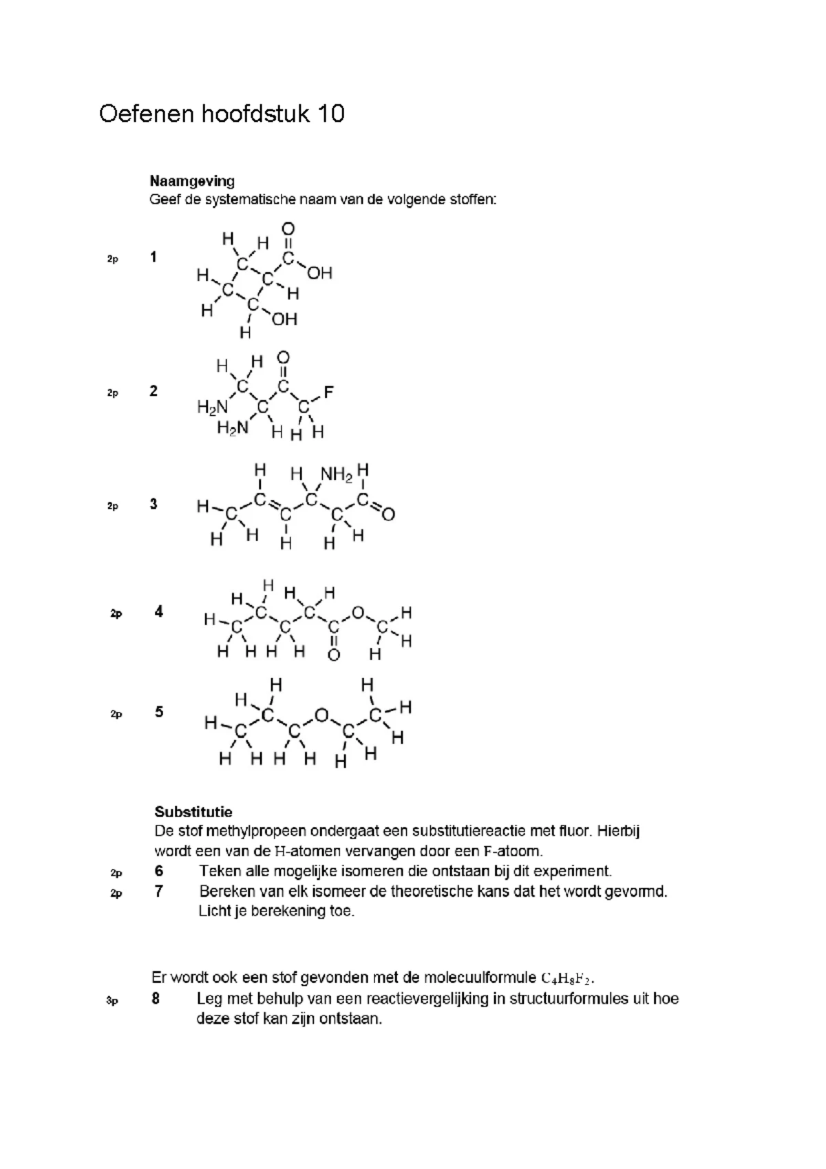 Kemia - alle combinatie vragen van H4 - Scheikunde - Studeersnel